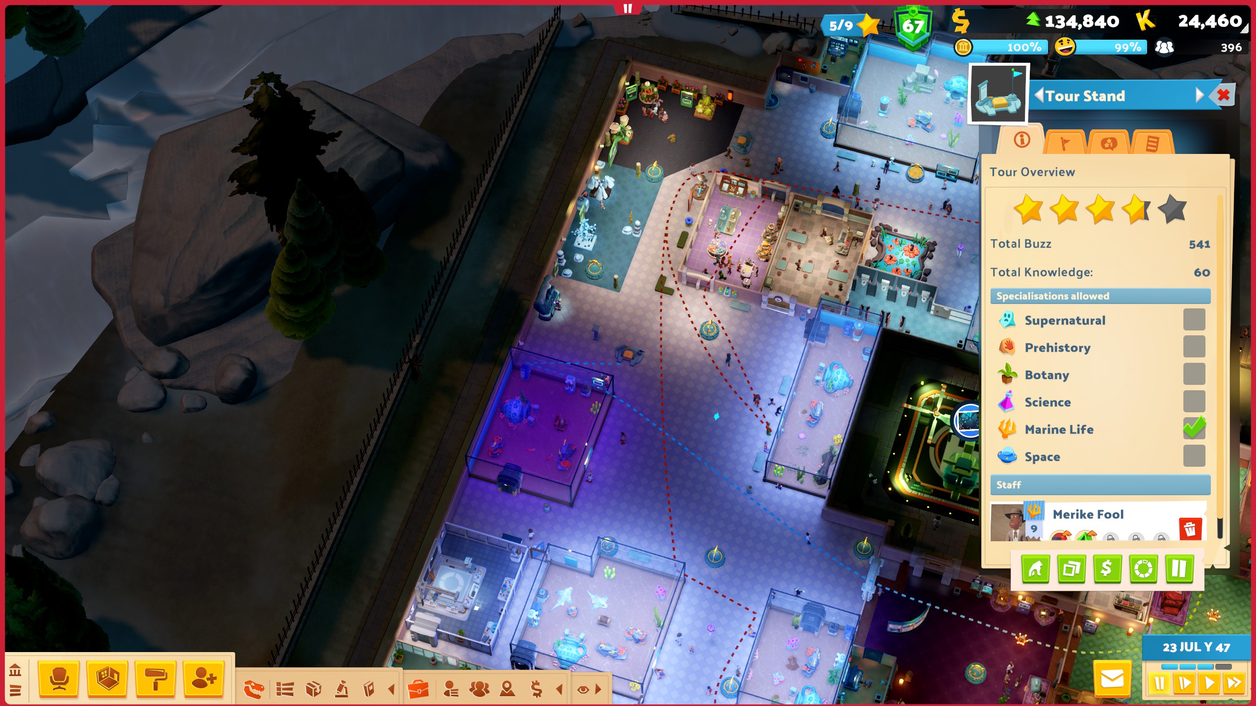 Tour pathing issue, taking absurd long path crossing the destination ...